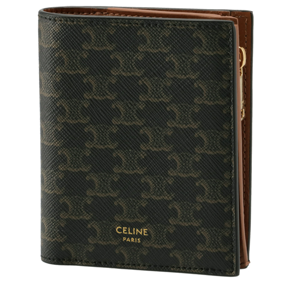 Celine | Bags | Celine Mini Wallet Bifold Canvas Brown | Poshmark